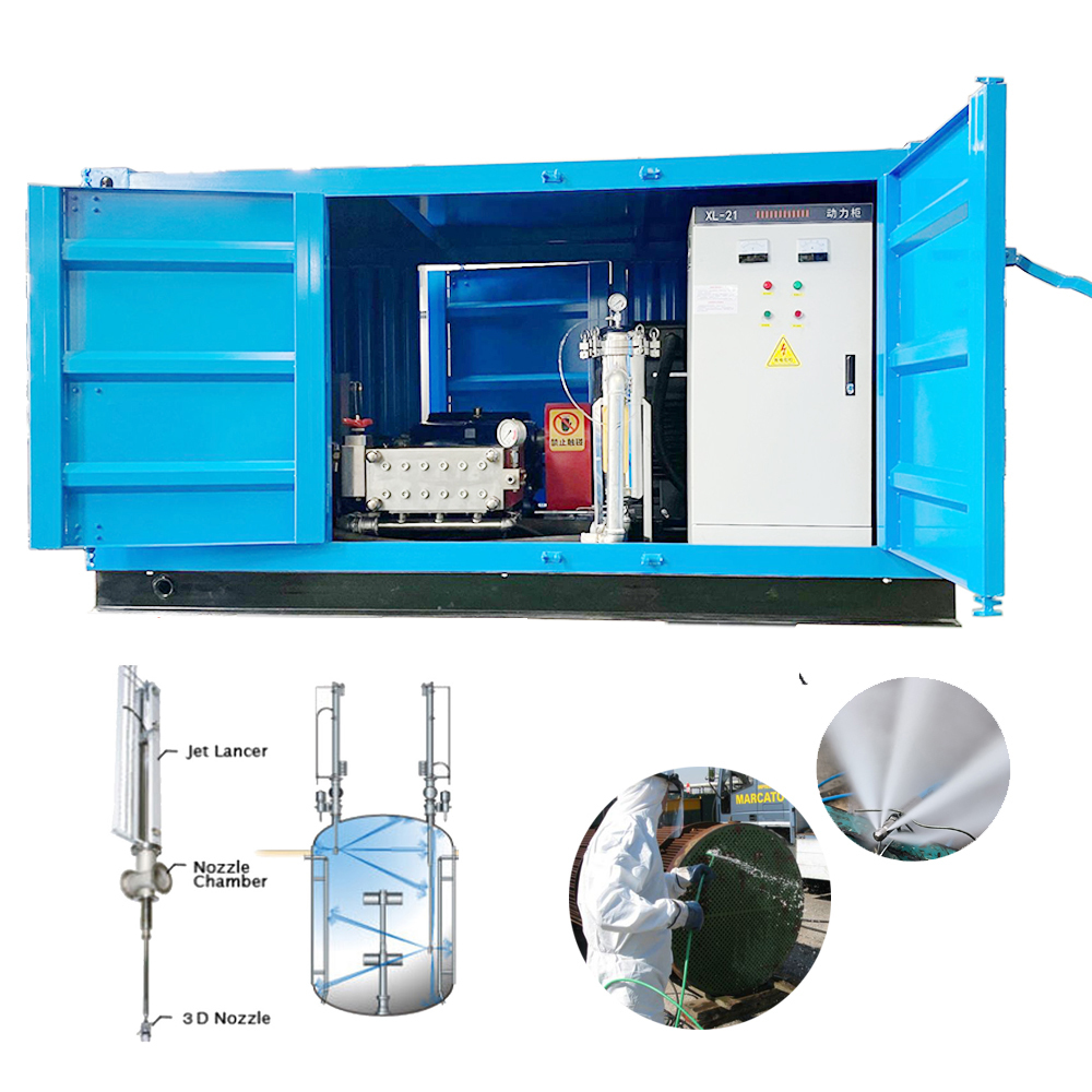 High Pressure Water Jet Reactor Cleaning Equipment 1000bar 80L/Min ...